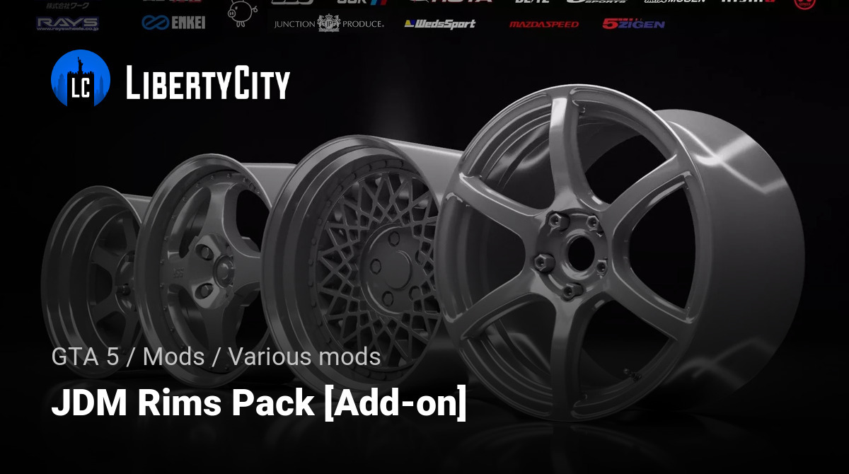 JDM Rims Pack [Add-on] for GTA 5