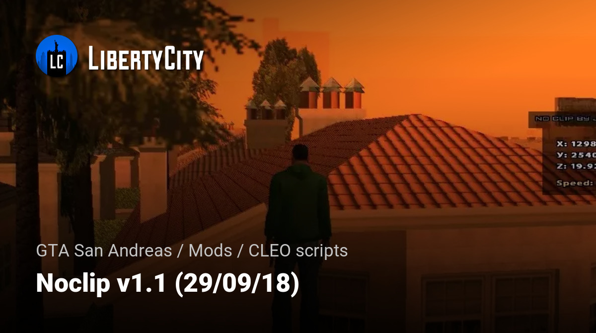 Noclip v1.1 (29/09/18) for GTA San Andreas