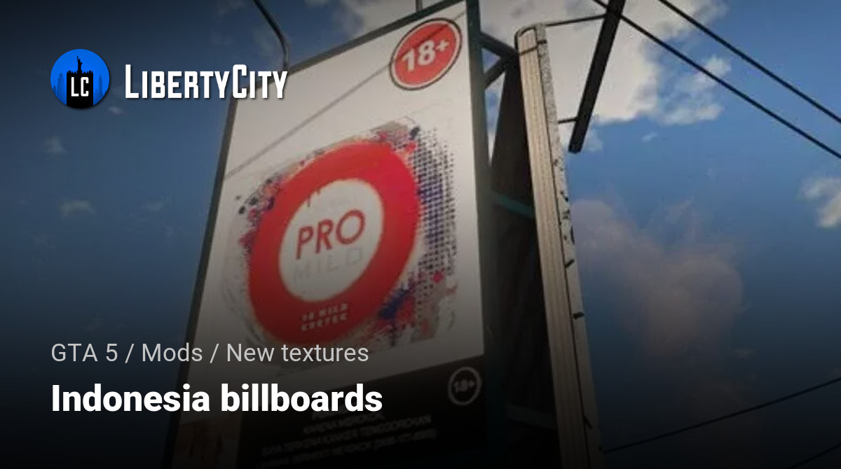 Indonesia billboards for GTA 5