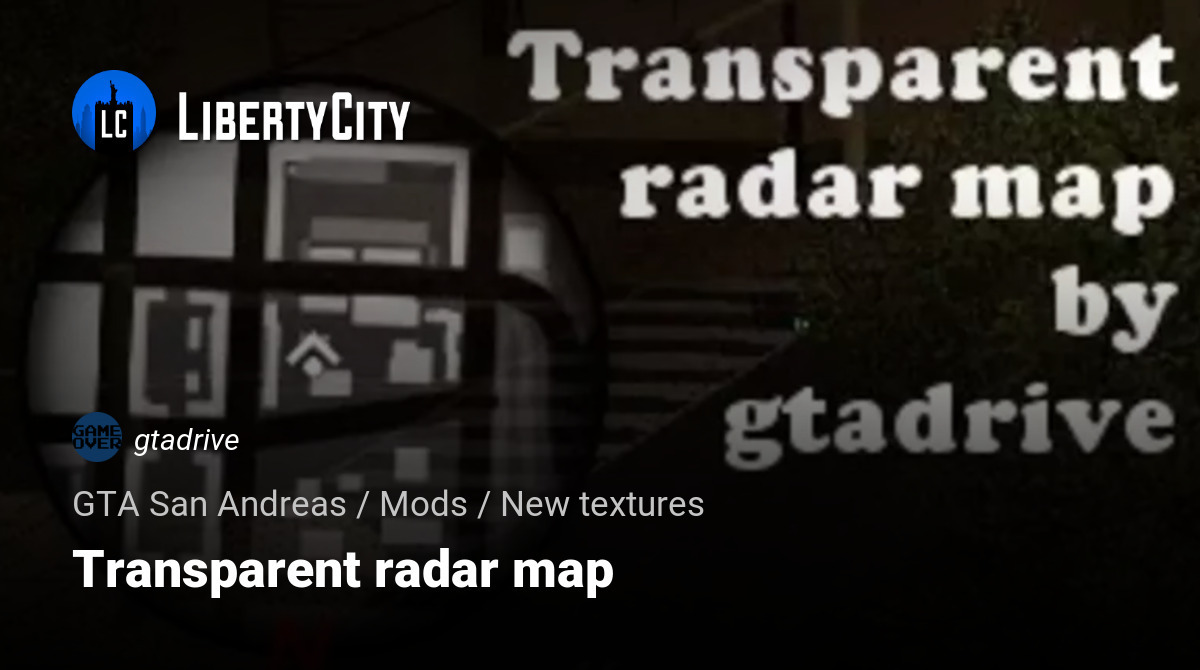 Transparent radar map for GTA San Andreas